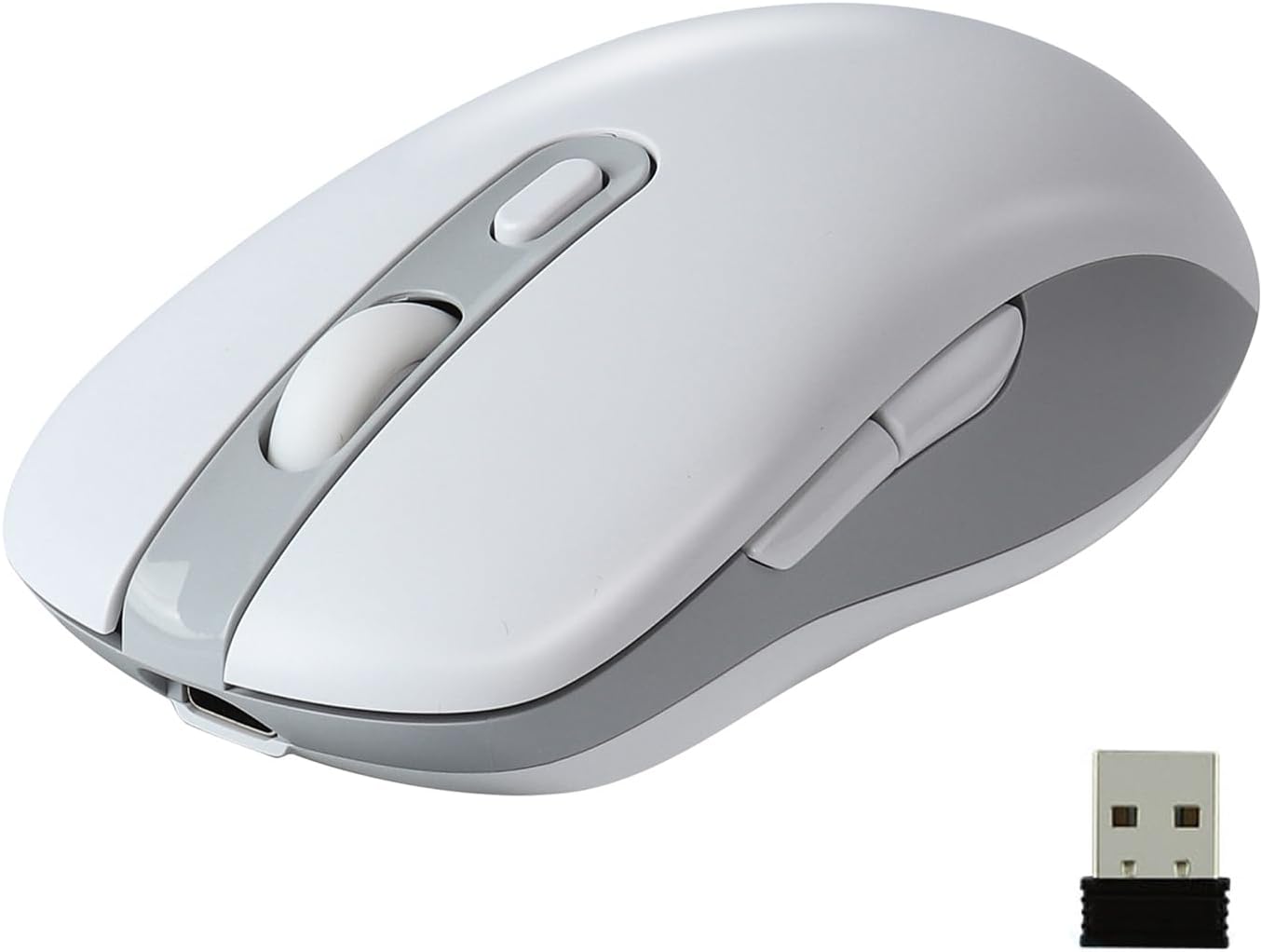 TRAHOO-Wireless Mouse, Dual Mode Wireless Mouse, Type-C Rechargeable ...