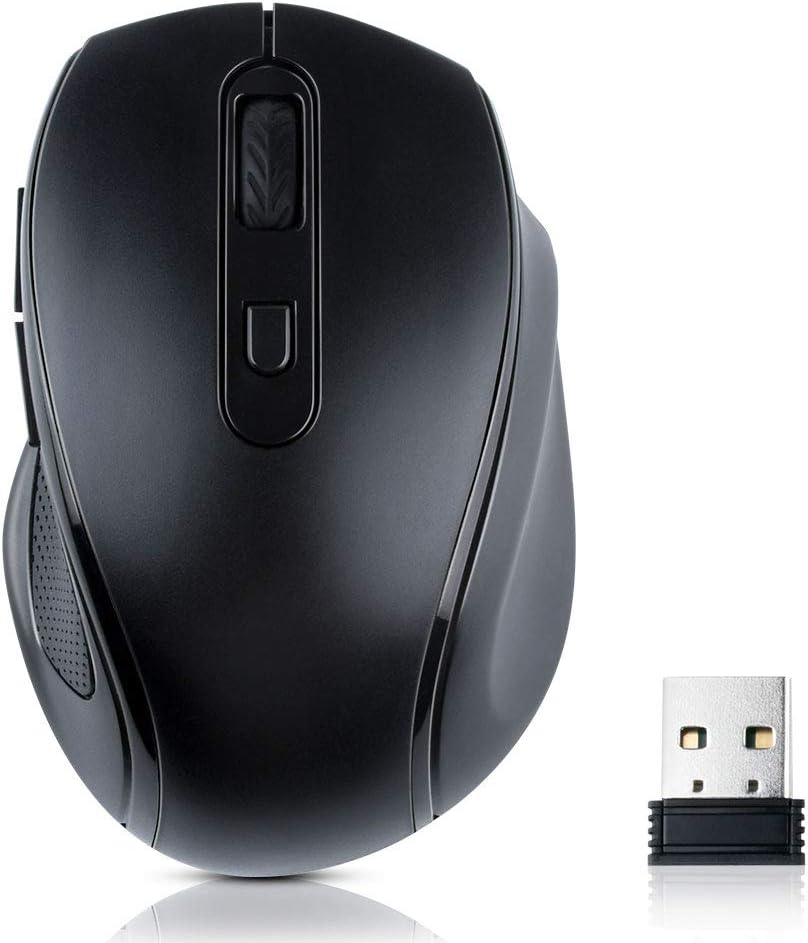 Wireless Mouse, Ergonomic Computer Mouse Optical with Side Buttons - 3 ...