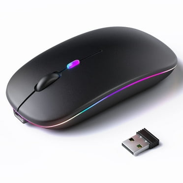 Tablet Phone Computer Bluetooth Wireless Mouse Charging Luminous 2.4G ...