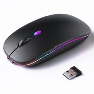 onn. Slim Wireless 3-Button Computer Mouse, Bluetooth and Nano USB ...