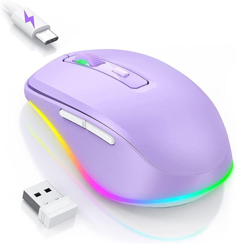 Wireless Mouse Jiggler - LED Wireless Mice with Build-in Mouse Mover ...