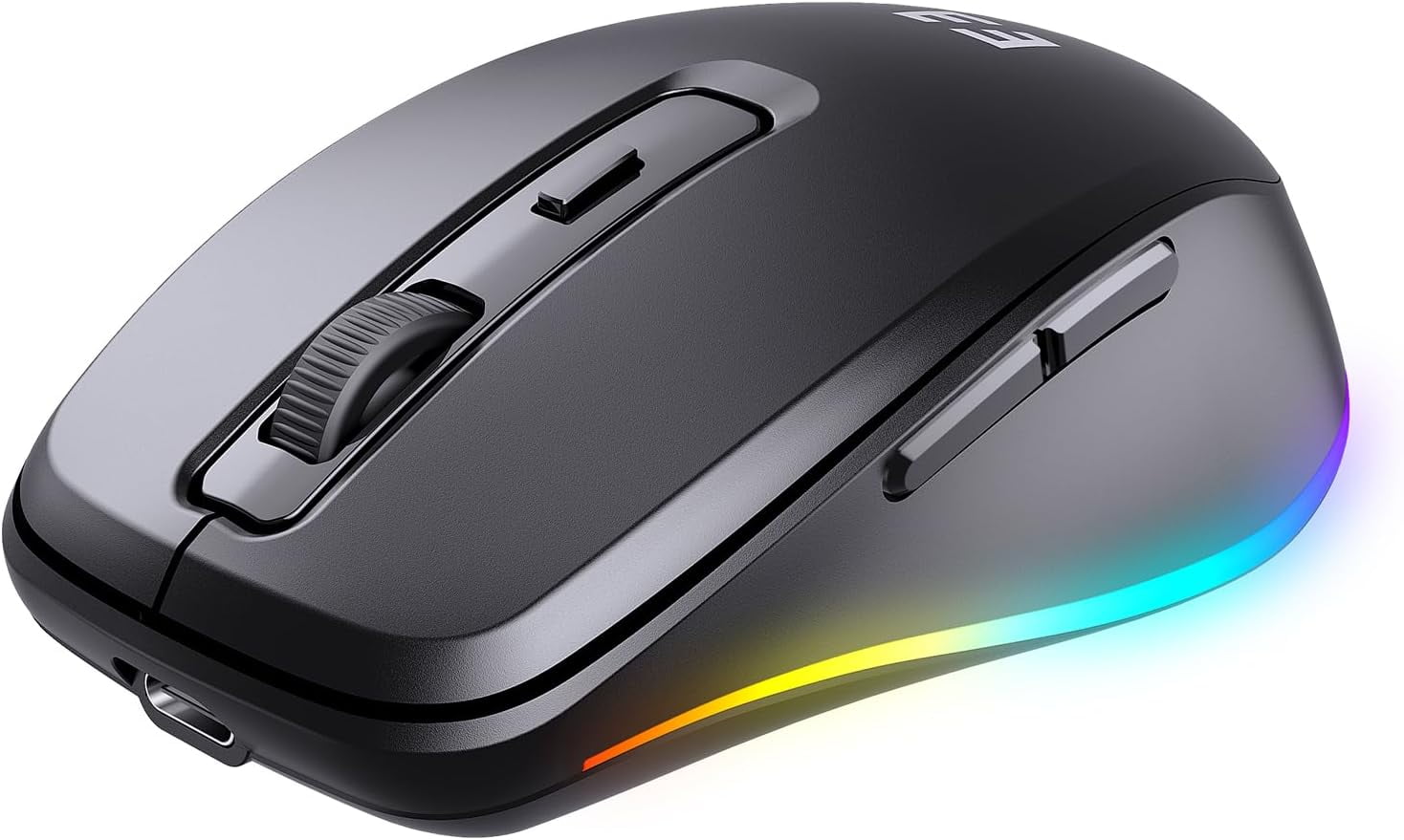 Wireless Mouse Jigglers, Bluetooth Mouse - Multi-Device LED Mouse (USB ...