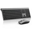 RaceGT Wireless Keyboard and Mouse Combo, Compact Typewriter Style ...
