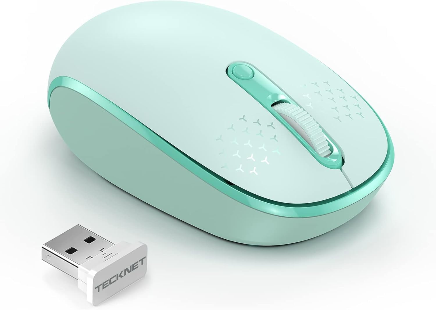 Wireless Mouse for Laptop, 2.4G Quiet Computer Mouse with USB Receiver ...