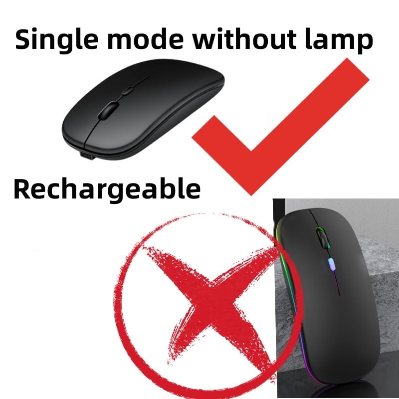 Wireless Mouse RGB Rechargeable Mice Wireless Computer Mause LED ...
