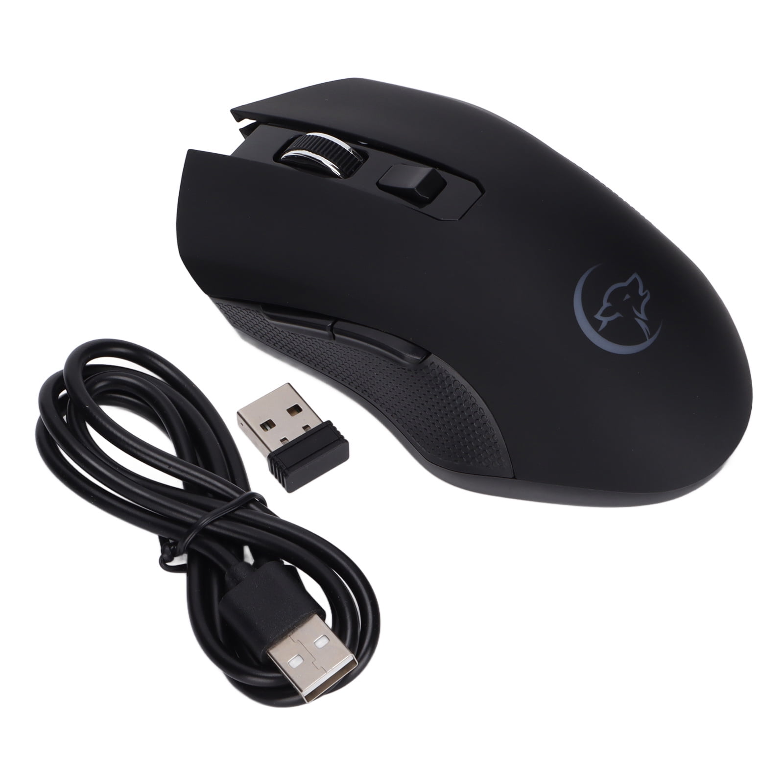Wireless Mouse Rechargeable Mute USB Mice Ergonomic 2.4GHz Connection ...