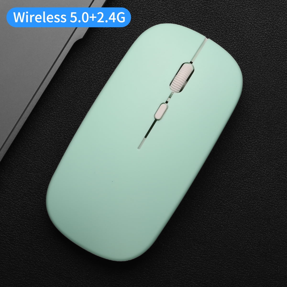 Wireless Mouse dual modes Bluetooth-compatibl 2.4g portable office ...