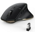 Wireless Mouse with Bluetooth or USB Receiver, 5 Adjustable 2400DPI ...