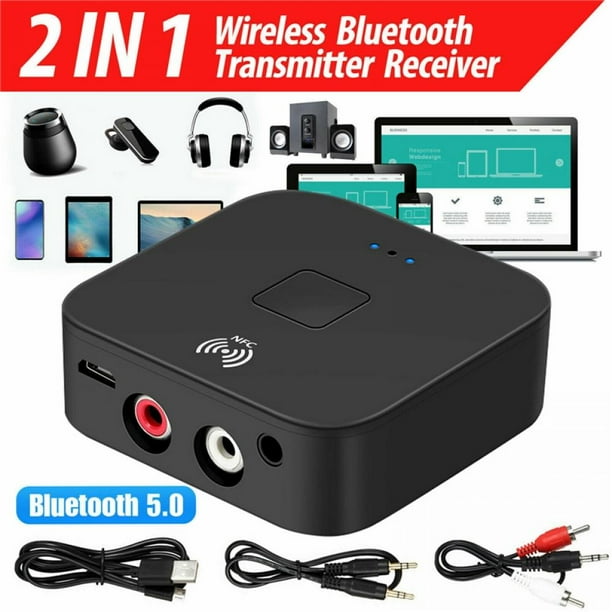 Wireless NFC Bluetooth Transmitter Receiver Adapter Cable For TV Sound ...