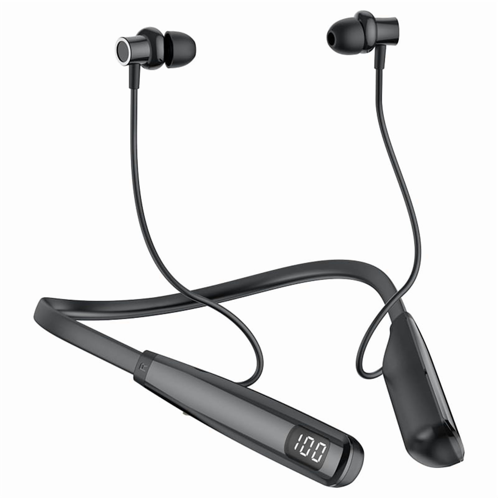 Wireless Neckband Earphones with Microphone in-Ear Sports Earphones ...