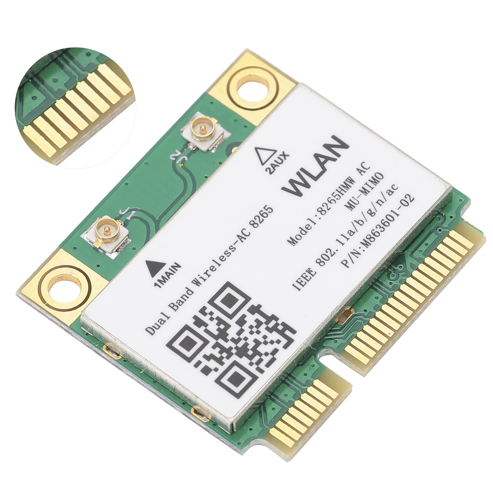 Wireless Network Card 2.4G/5Ghz Mini PCIE WIFI 802.11ac 867Mbps ...