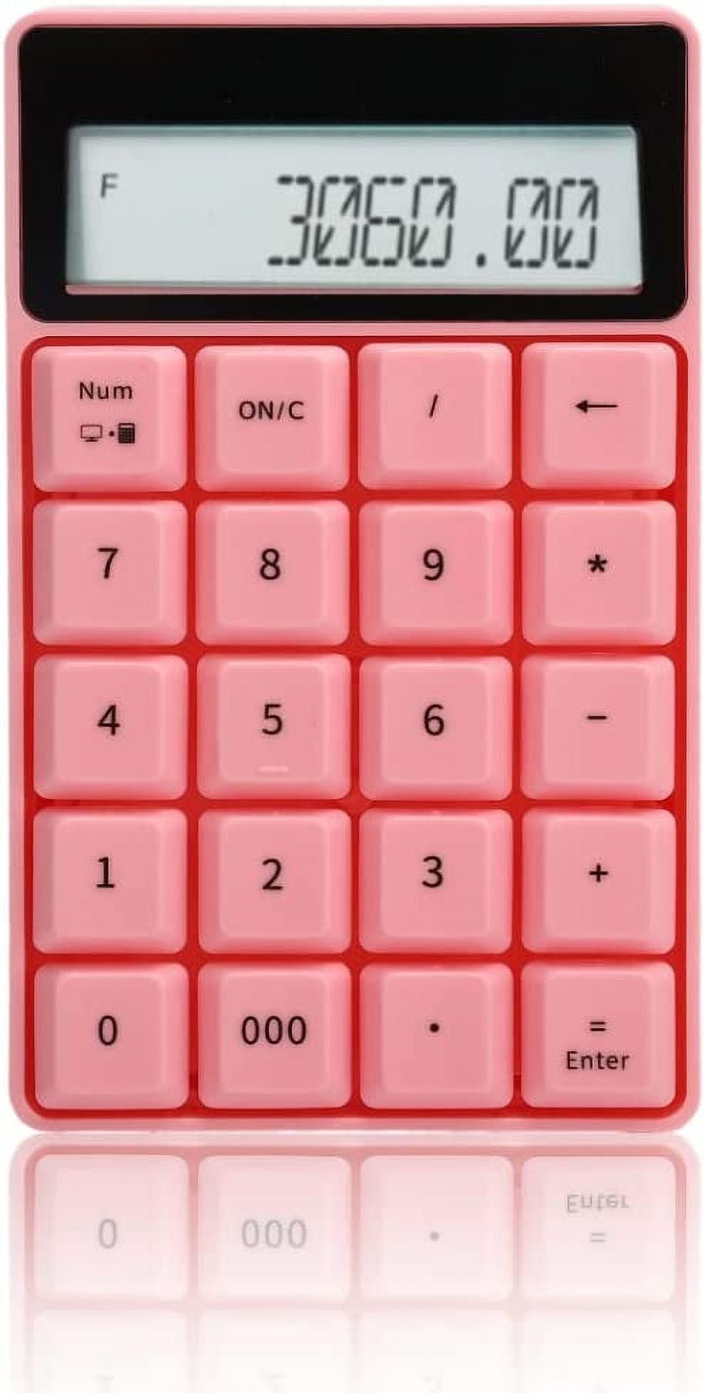 Wireless Number Pad, 2 in 1 Wireless Numeric Keypad 2.4G Digital ...