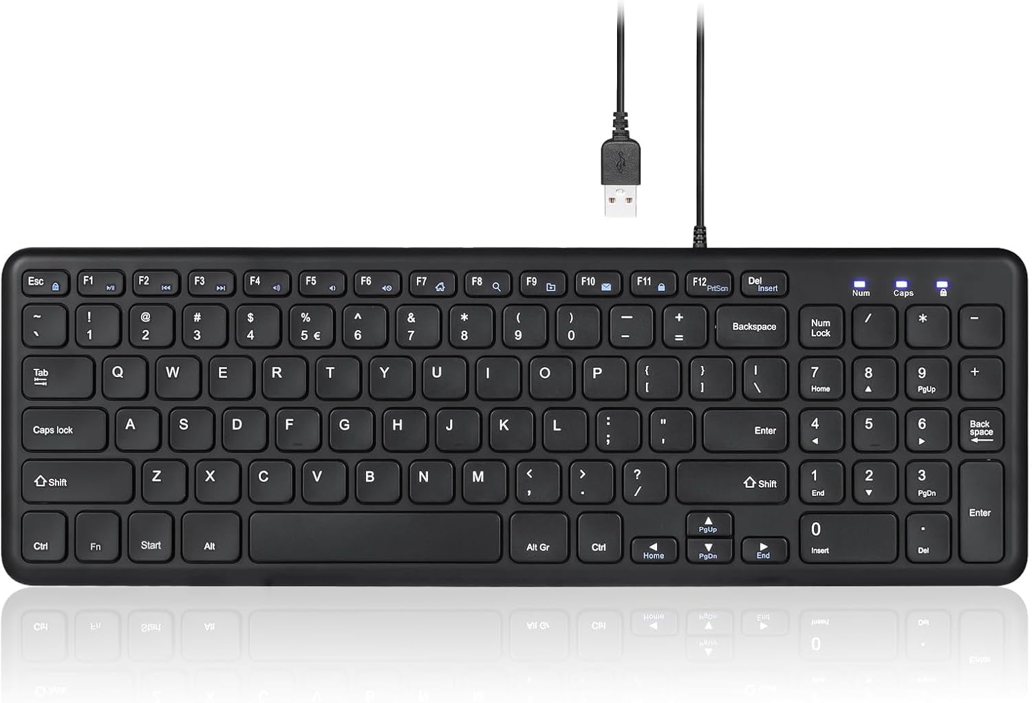 Wireless Number Pad Bluetooth 5.0 & 2.4G Portable Numeric Keyboard, USB ...