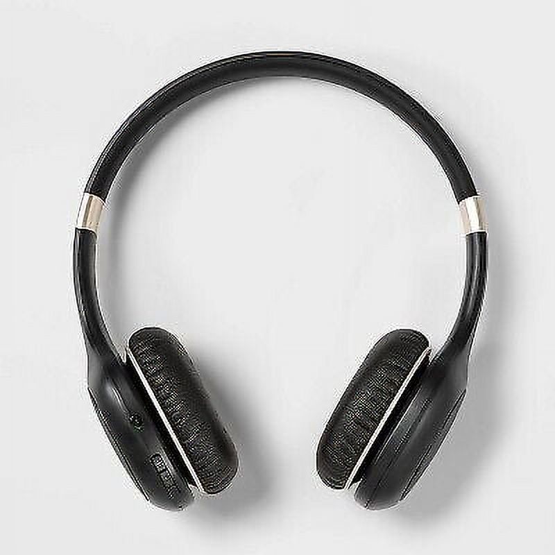 Wireless On-Ear Headset Black & Gold - Walmart.com