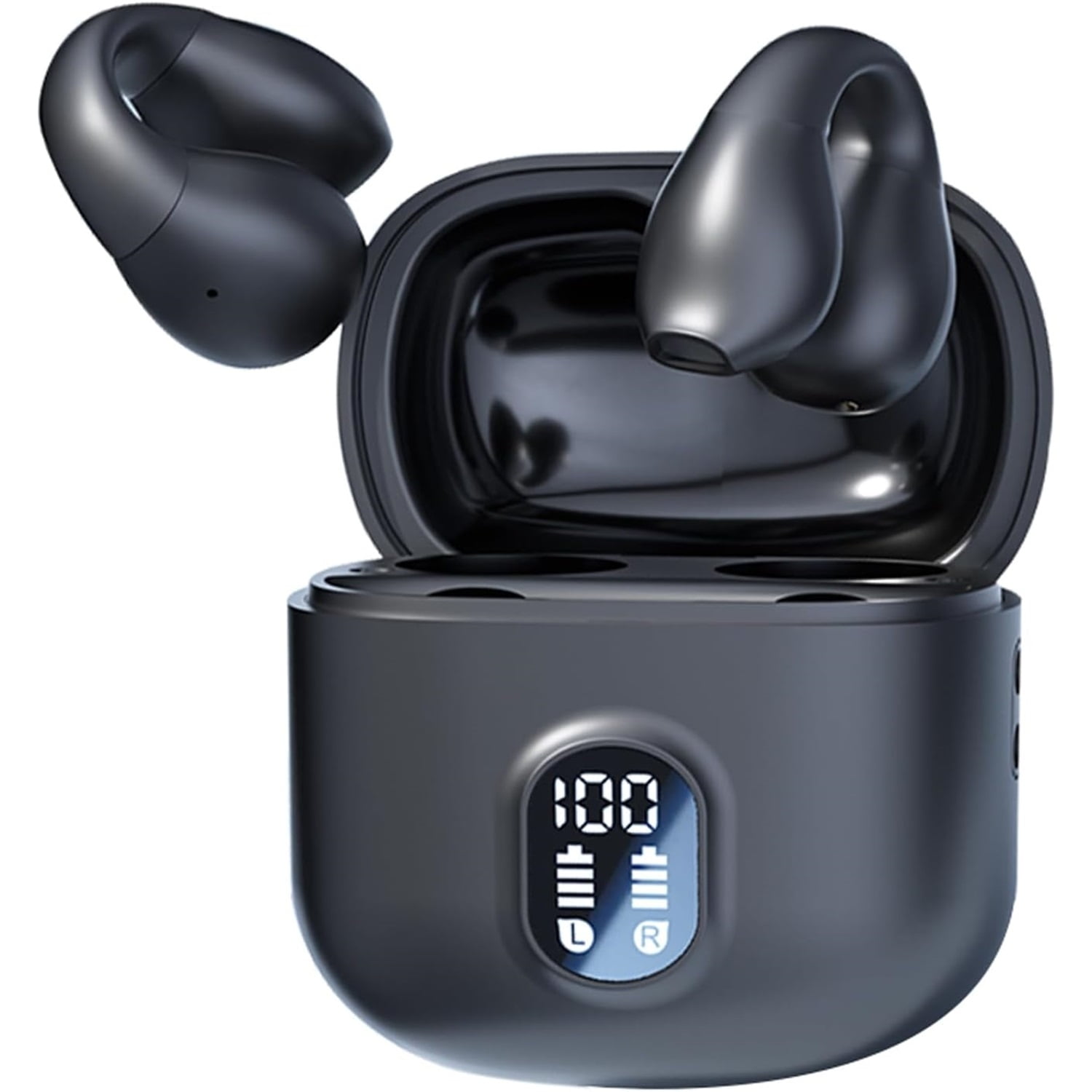 Wireless Open Ear Clip On Earbuds Air Bone Conduction Earphones ...