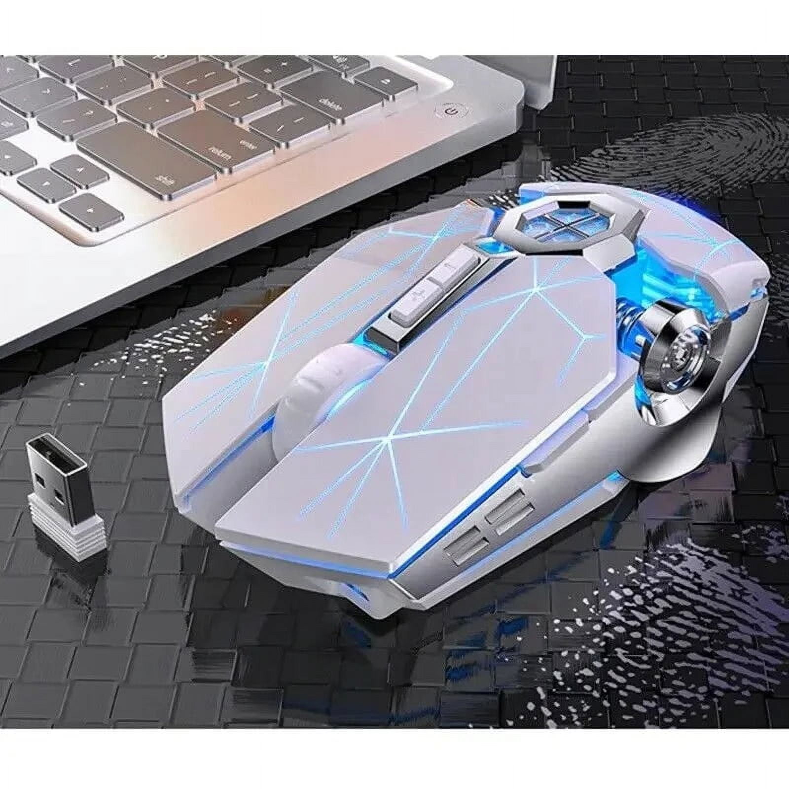 Wireless Optical 2.4G USB Gaming Mouse 1600DPI 7 Color LED Backlit ...