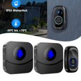 Wireless Outdoor Bell Waterproof 400M Range Doorbell Set ...