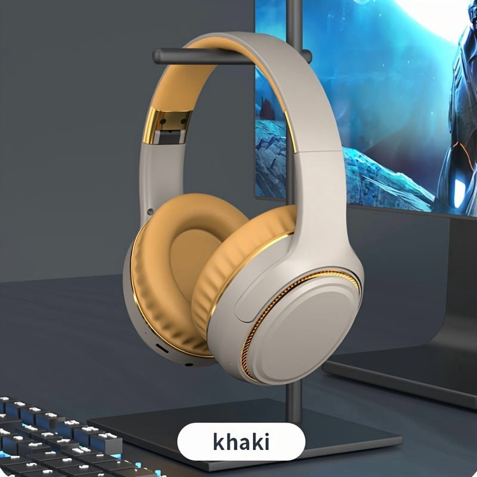 Wireless Over-Ear Noise Cancelling Headphones with FM Radio & AUX/Type ...