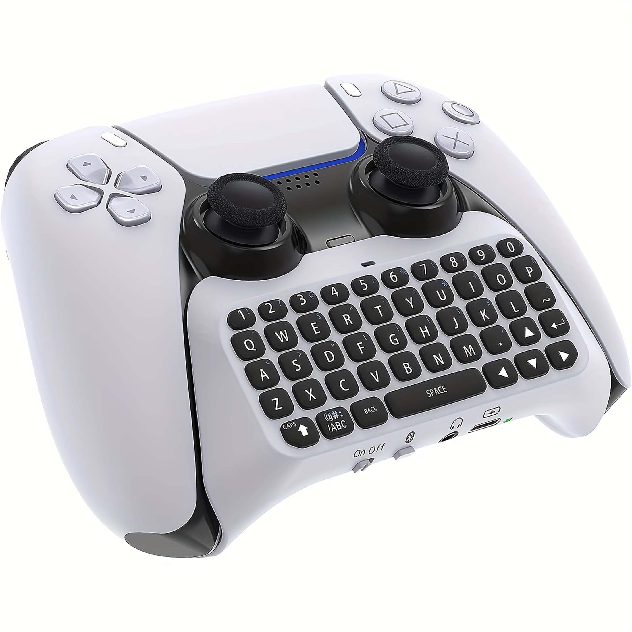Wireless PS5 Controller Keyboard, Bluetooth Keyboard Chatpad for ...