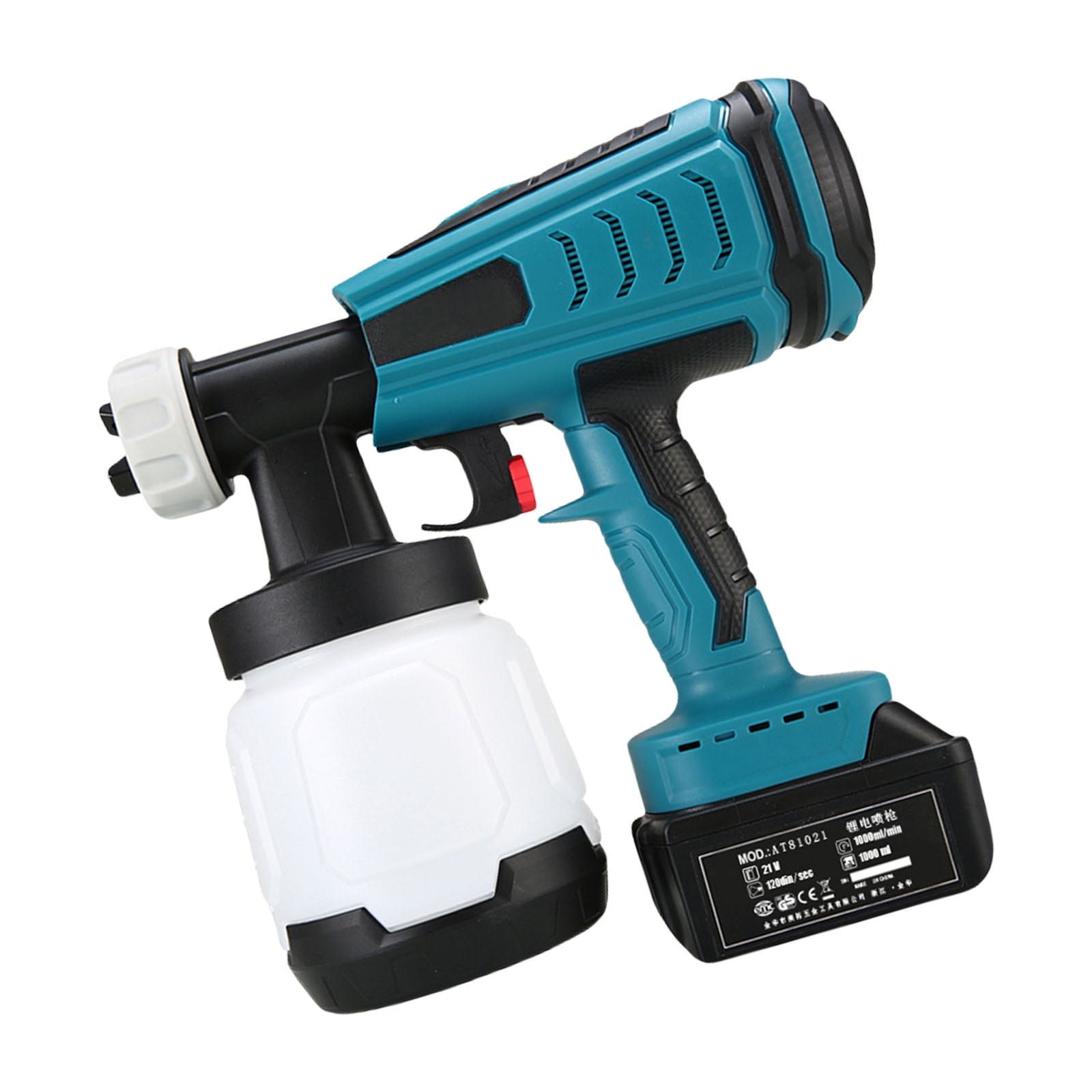Wireless Paint Sprays Guns Brushless Motor Rechargeable 18V 3 Sprays ...