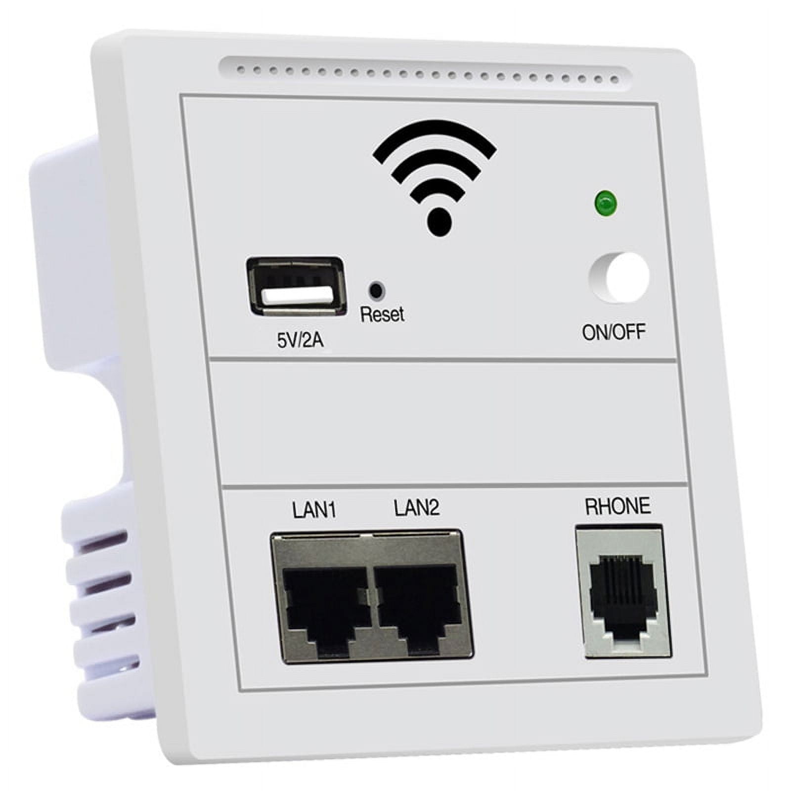 Wireless Panel AP 300Mbps Repeater Wifi Extender POE Wall Router ...
