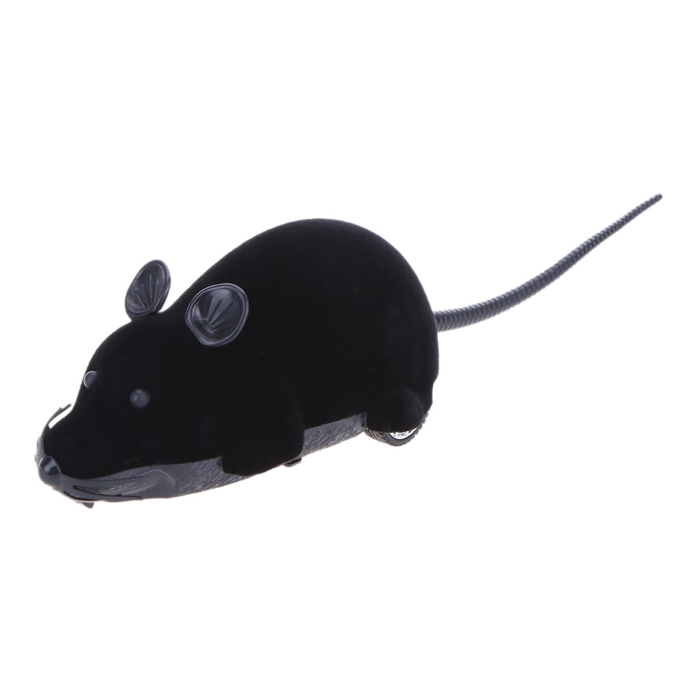 Wireless Plush Mouse Funny Cat Remote Control Interactive Fake Rat Toy ...