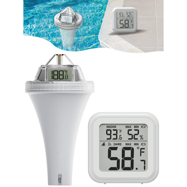 Wireless Pool Thermometer - Accurate Swimming Pool and Pond Temperature ...