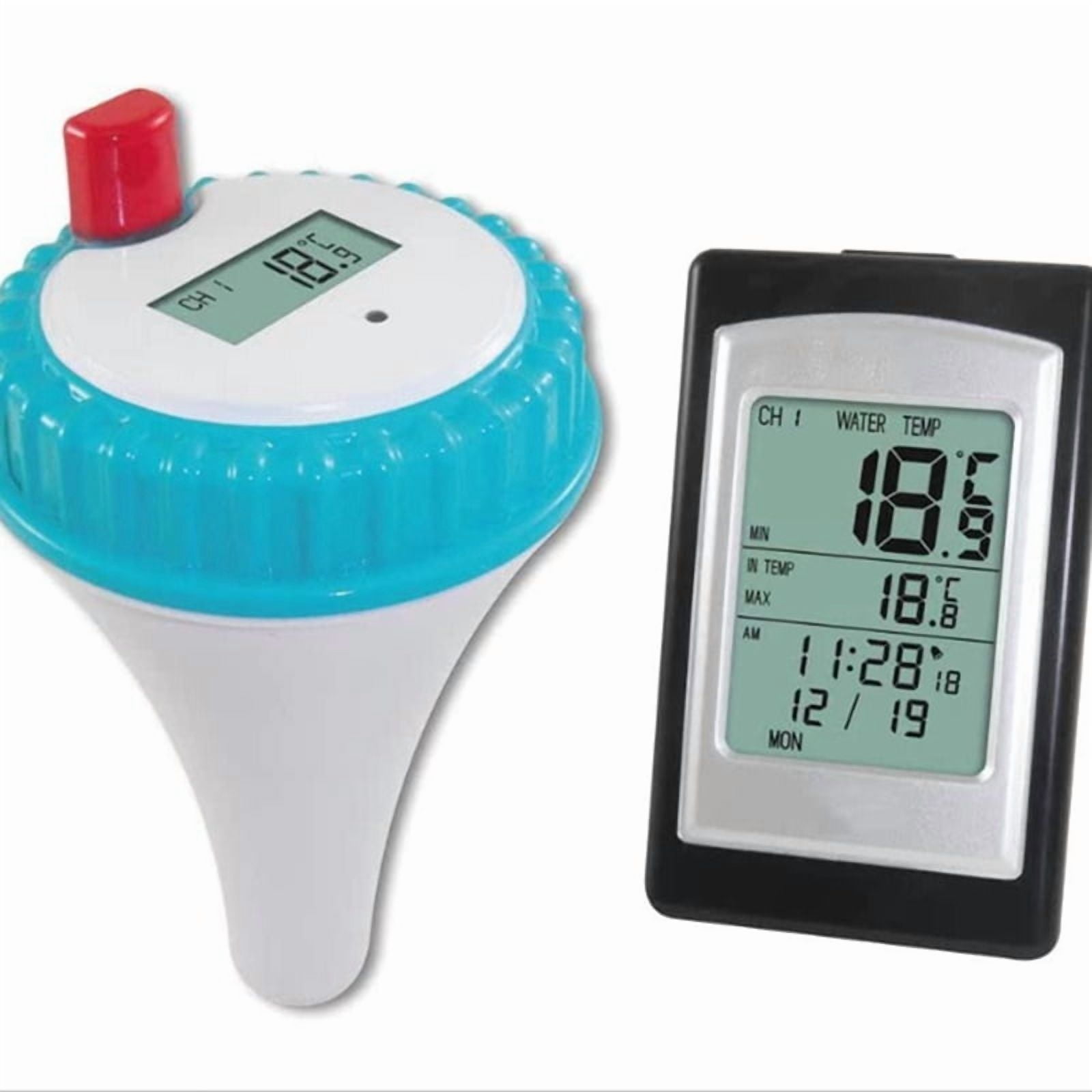 Wireless Pool Thermometer Digital Floating Water Temperature Monitor ...