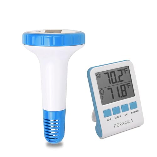 Wireless Pool Thermometer | IPX7 Waterproof Floating Sensor for Pools ...