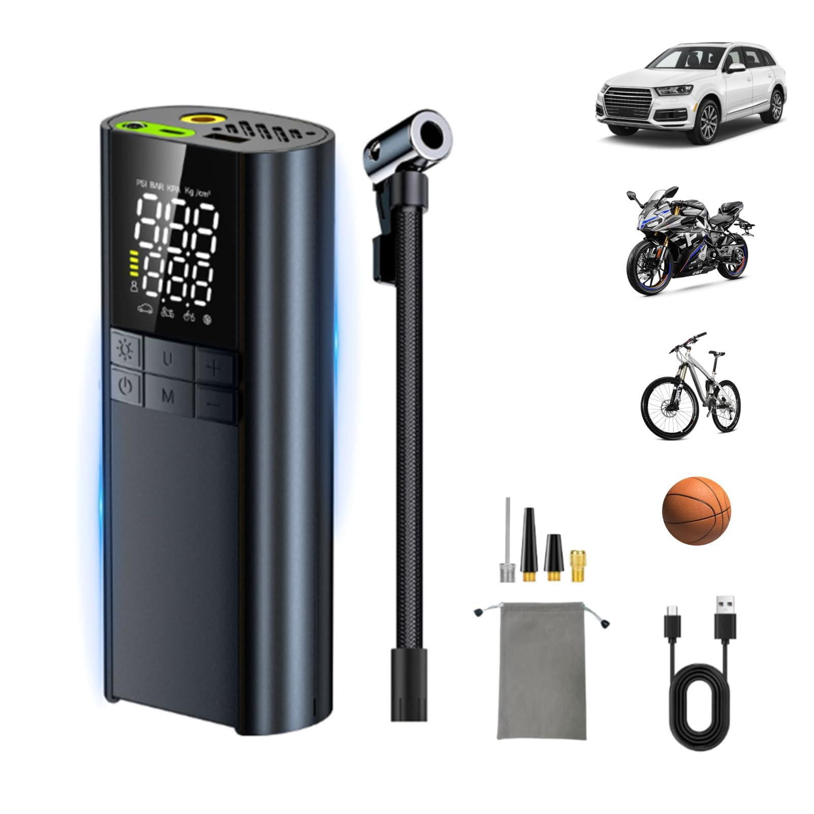Wireless Portable Air Pump Compressor 38L/min Tire Inflator 150PSI ...
