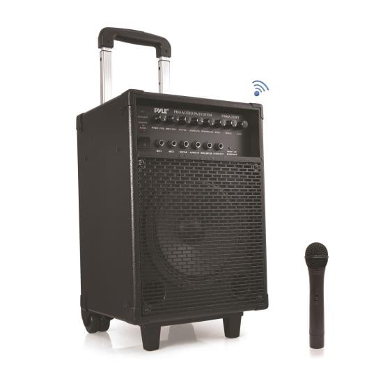 Wireless Portable Bluetooth PA Speaker System with Stand, Party Mic and ...