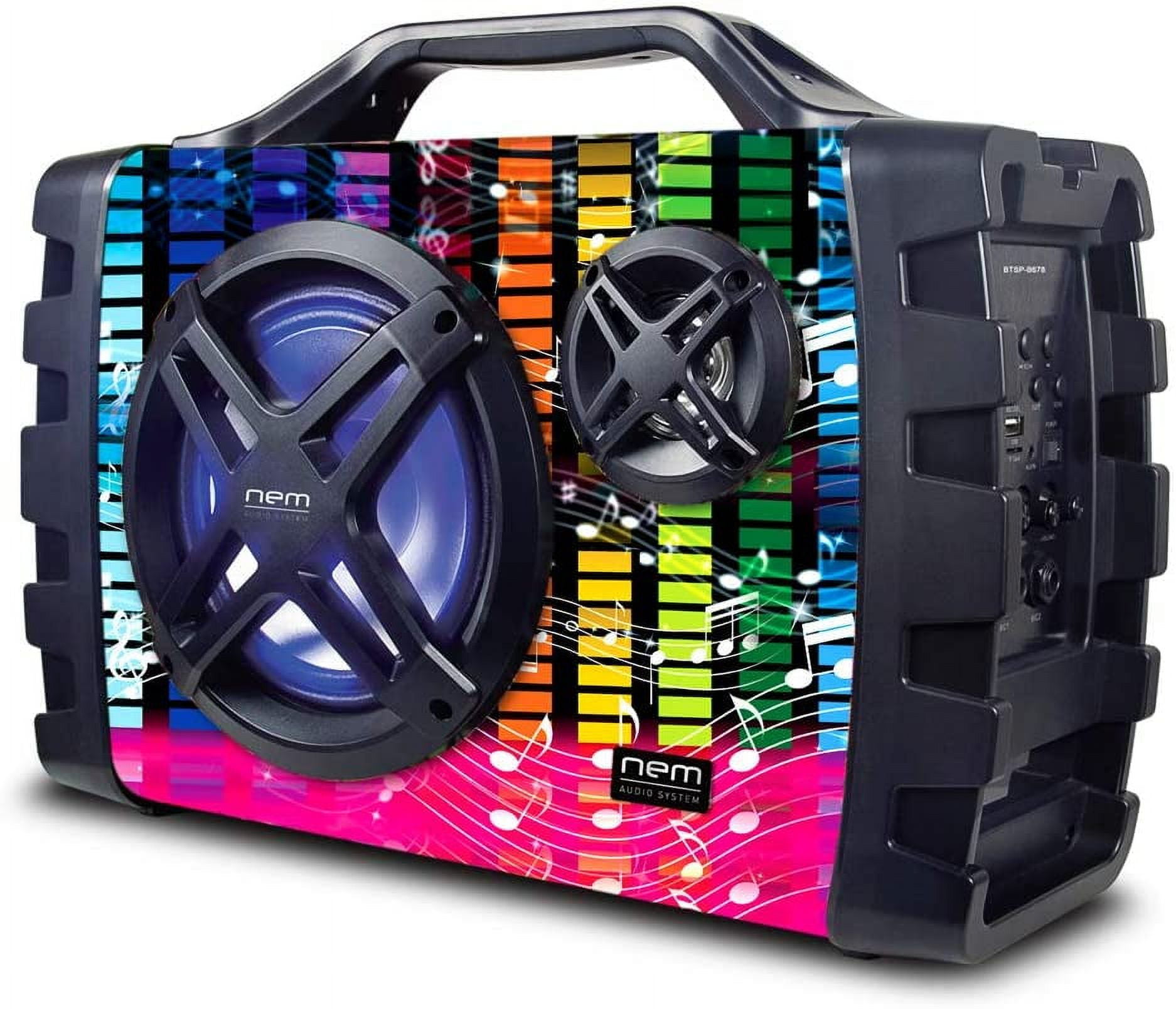 Outdoor Wireless Portable Boom Box Bluetooth Speaker w/ NFC, USB ...