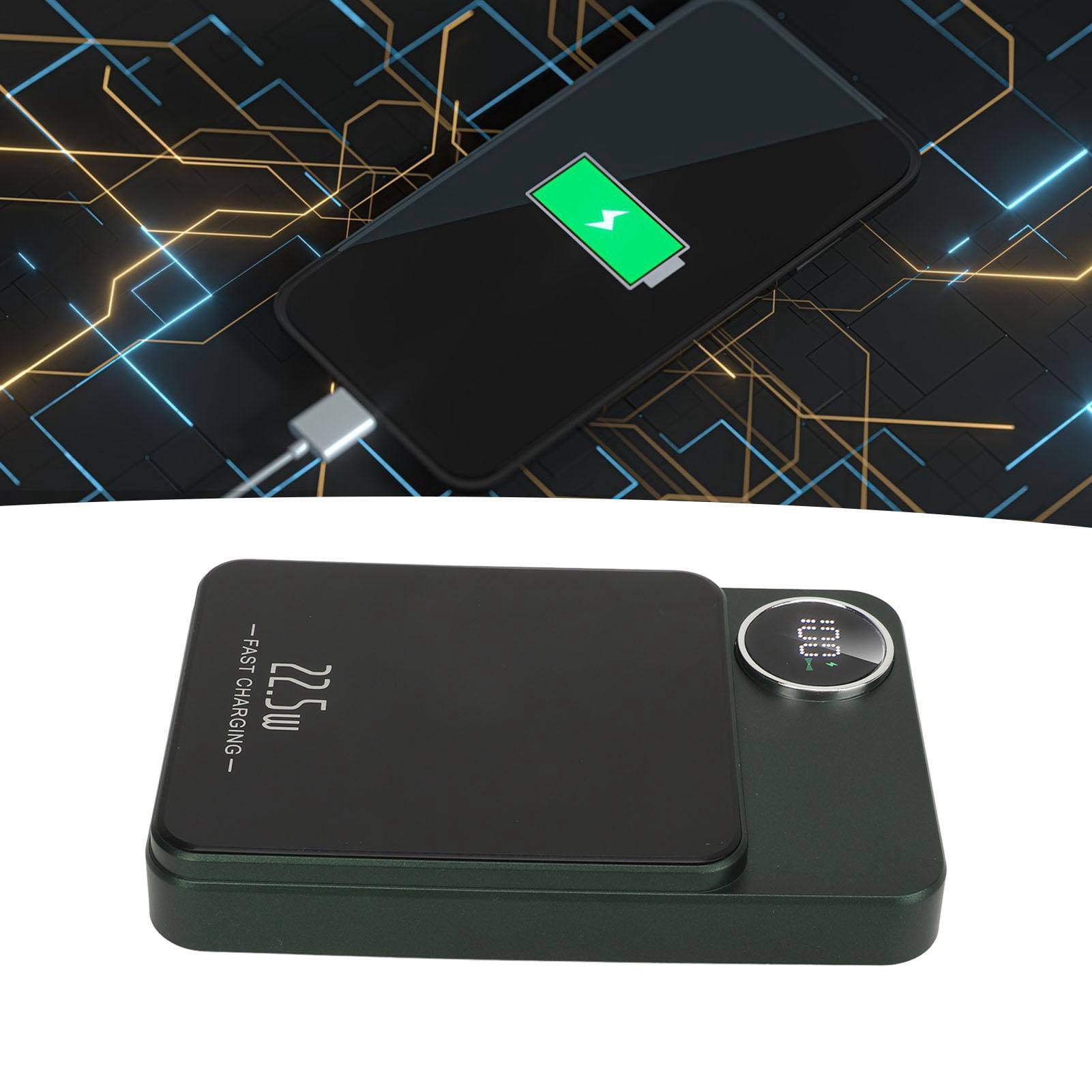 Wireless Portable Charger Accurate Power Display Built in 5000mah ...