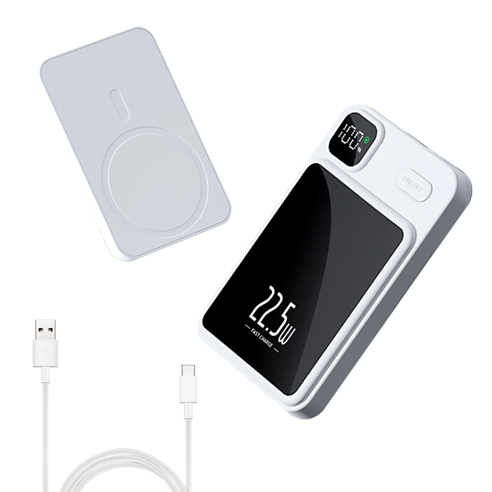 Wireless Portable Charger,Kepeak 5000mAh Magnetic Power Bank with Type ...