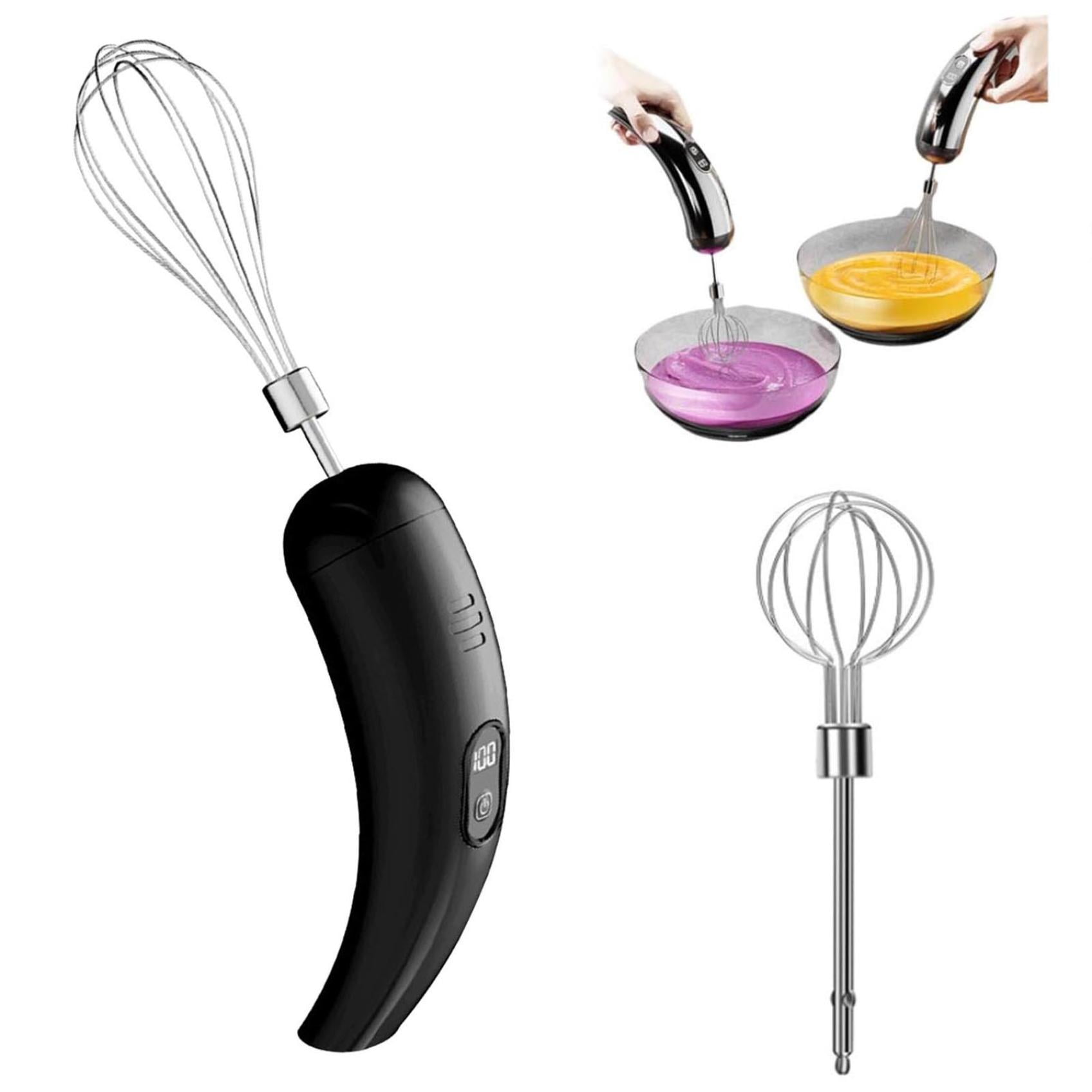 Wireless Portable Electric Hand Mixer 5-Speed Adjustable USB ...