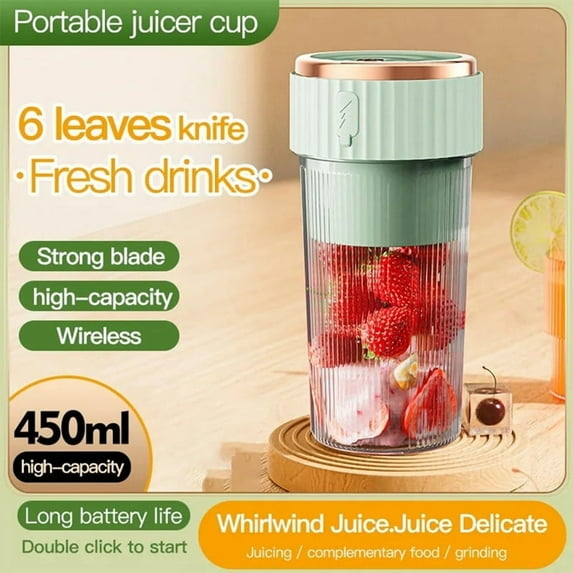 Wireless Portable Fruit Mixer Juicy Blender Juicer Machine USB Charge ...