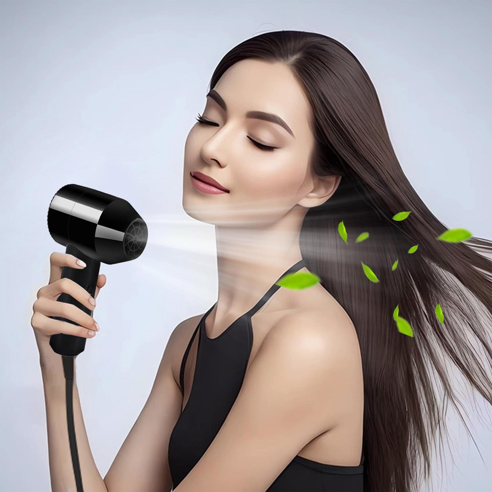 Wireless Portable Ionic Hair Dryer, Mini Blow Dryer 17×11.5×4cm ...