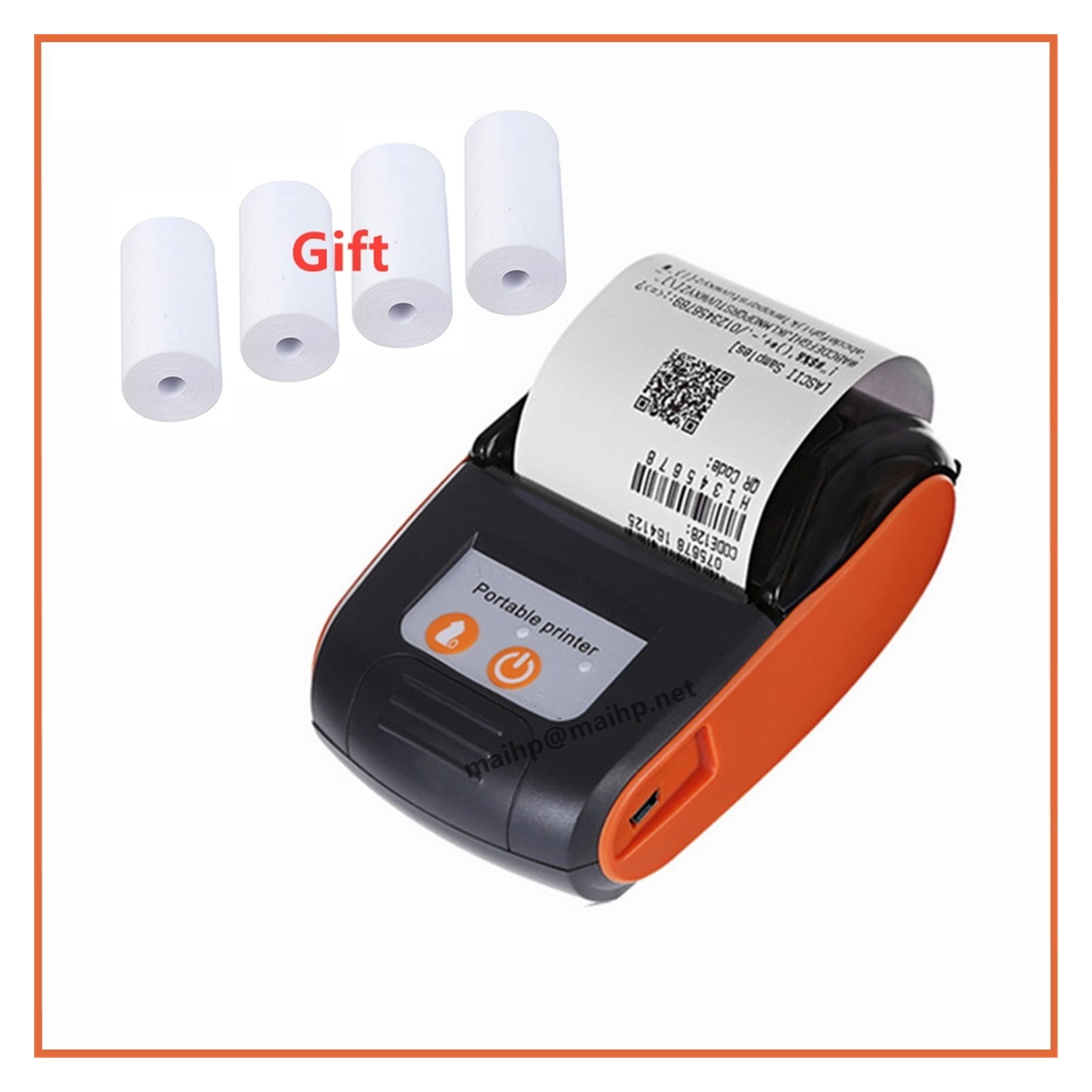 Wireless Portable Mini Handheld 58mm Bluetooth Mobile Phone Android POS ...