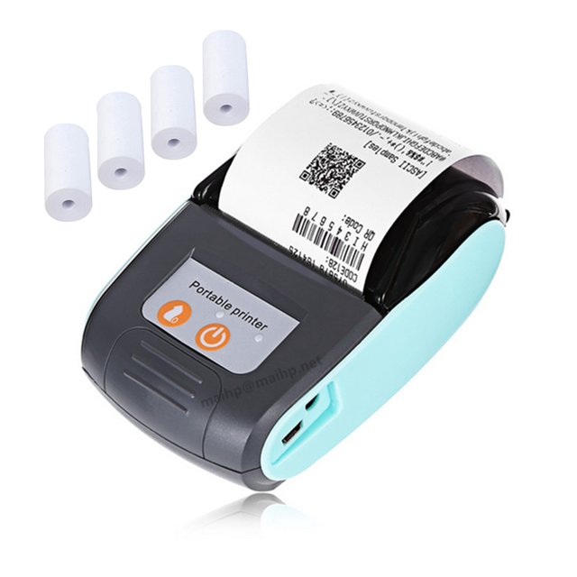 Wireless Portable Mini Handheld 58mm Bluetooth Mobile Phone Android POS PC Pocket Bill ...