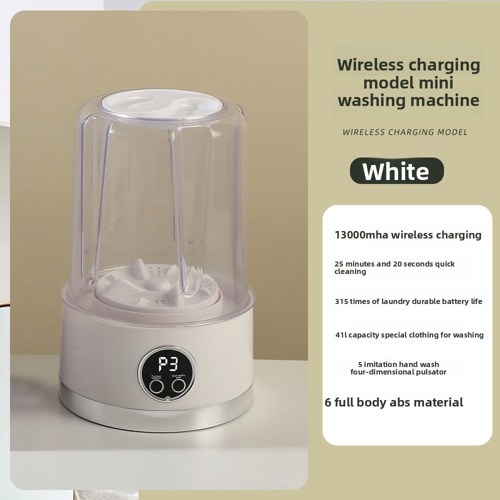 Wireless Portable Mini Washing Machine – Compact & Rechargeable for ...