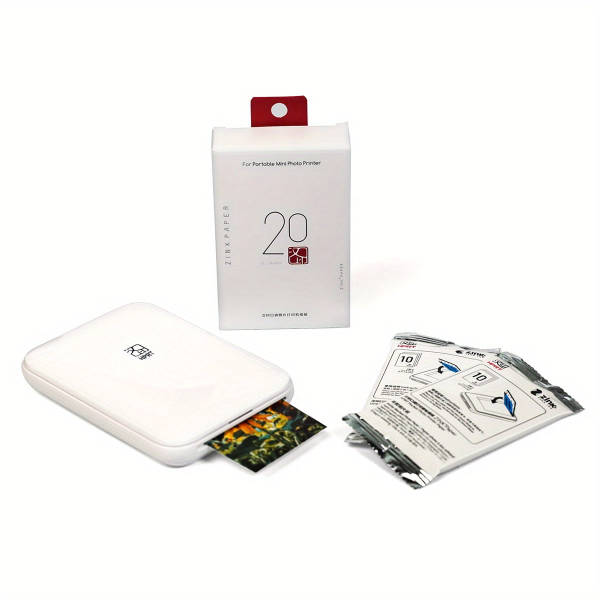 Wireless Portable Photo Printer Mini Color Printer Compatible With IOS ...