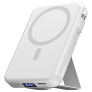 Podoru Wireless Portable Charger, 10000mAh Magnetic Power Bank Built-in ...