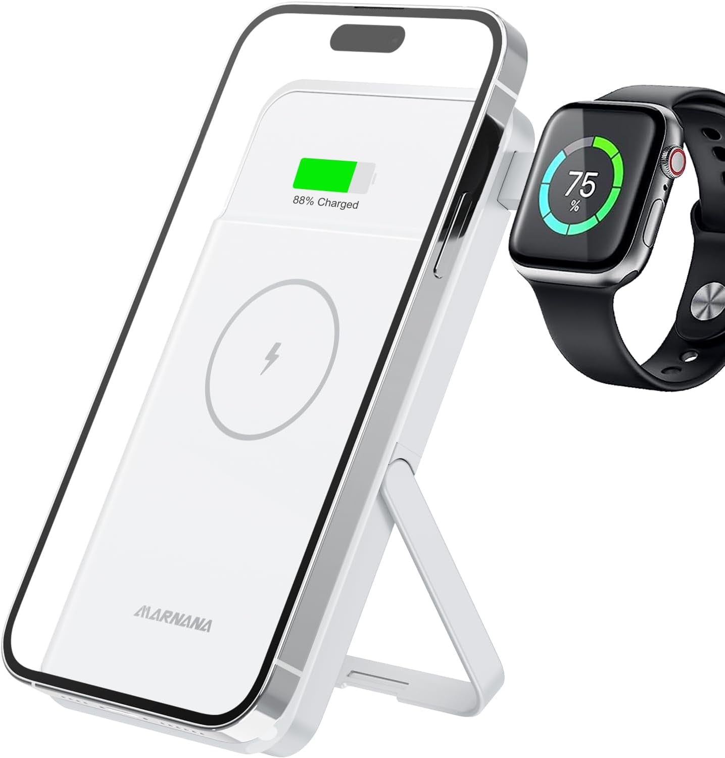 Wireless Power Bank with Apple Watch Charger, Marnana 10000mAh Fast ...