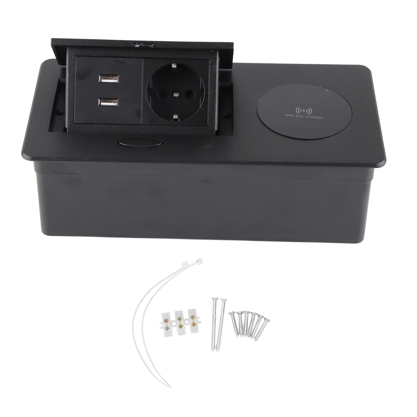 Wireless Power Strip Concealed Pop Up Outlet Table Connection Box ...