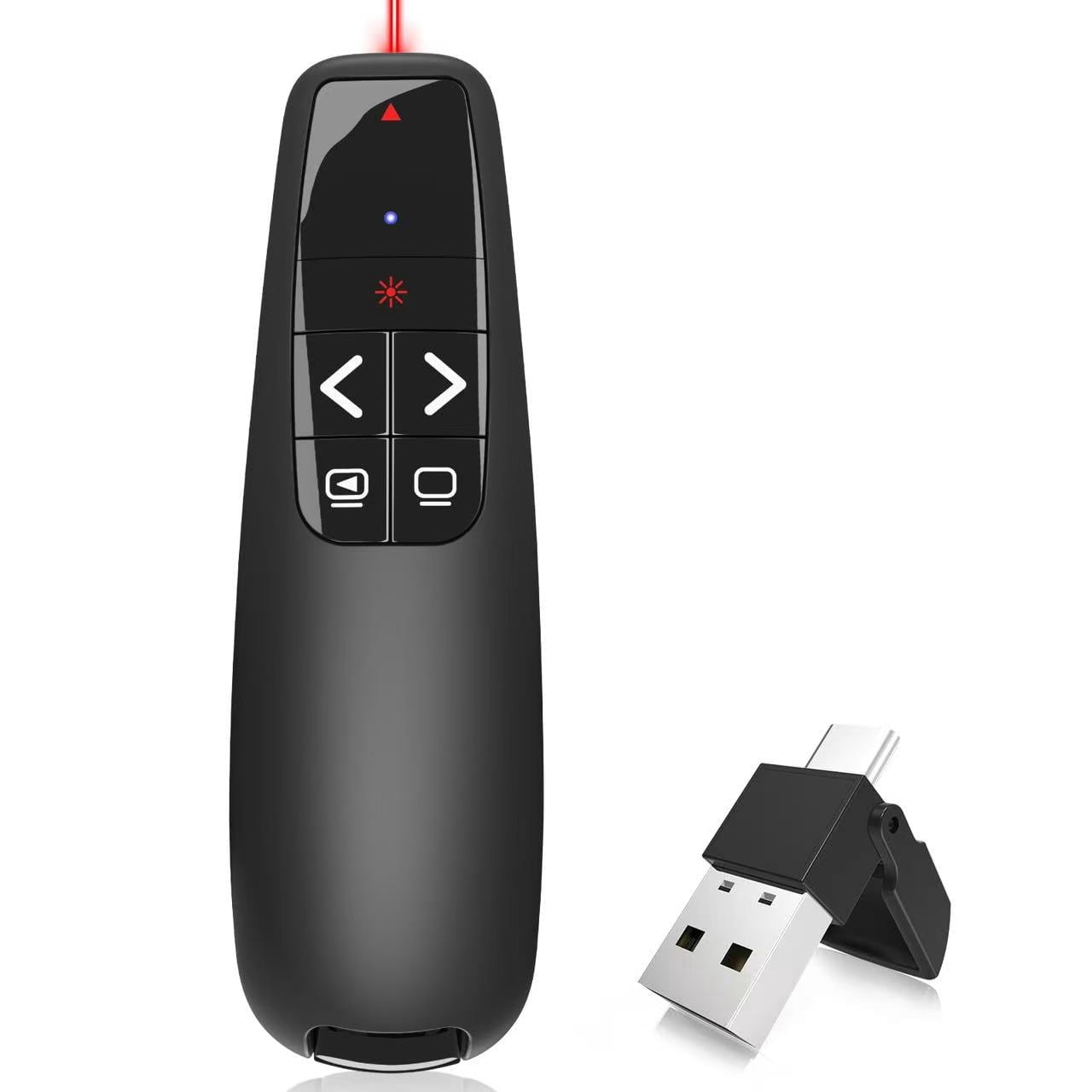 Wireless Presentation Clicker PPT Presenter Remote USB Type C Clicker ...