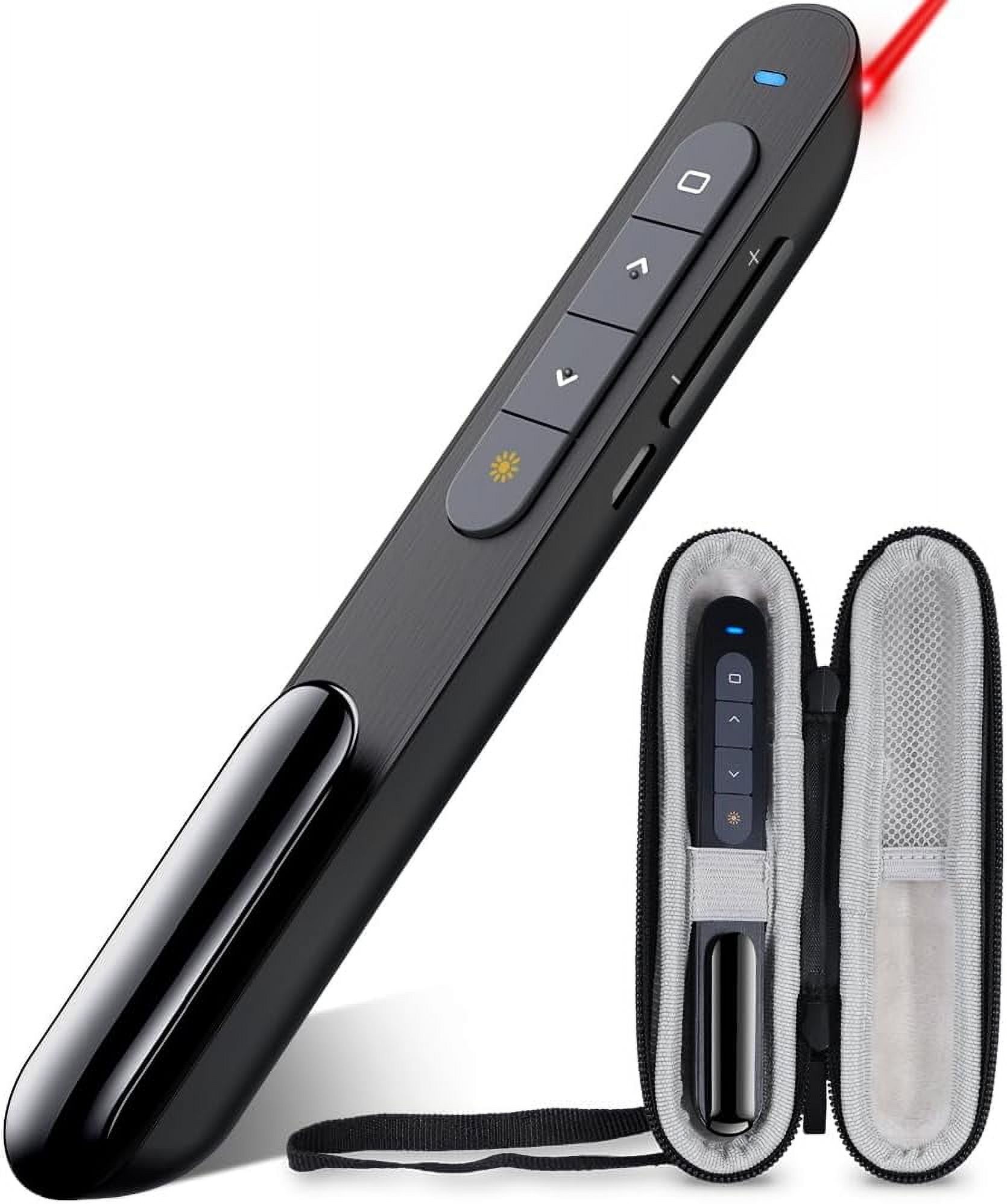 Wireless Presenter, Hyperlink Volume Control Presentation Clicker RF 2.4GHz USB PowerPoint ...