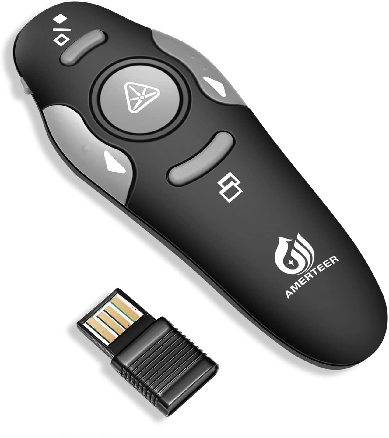 Wireless Presenter, PPT Controller Presentation Remote Control Laser ...