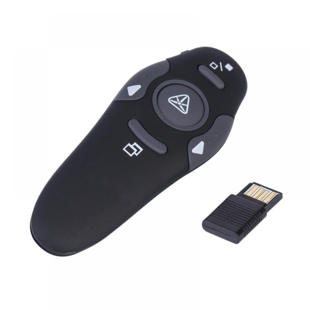 Wireless Presenter Presentation Clicker with Red Laser Pointer, 2.4GHz ...