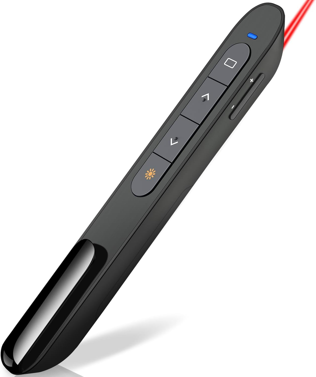 Wireless Presenter Remote Presentation Clicker,RF 2.4GHz USB Presentation Pointer with Volume ...