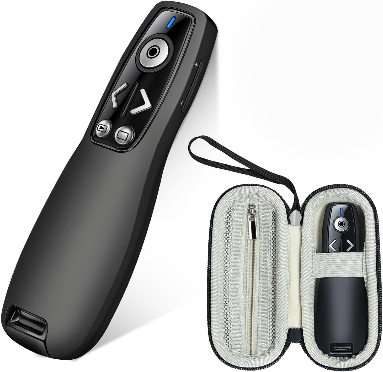 Wireless Presenter with Carry Case, Presentation Clicker with ...